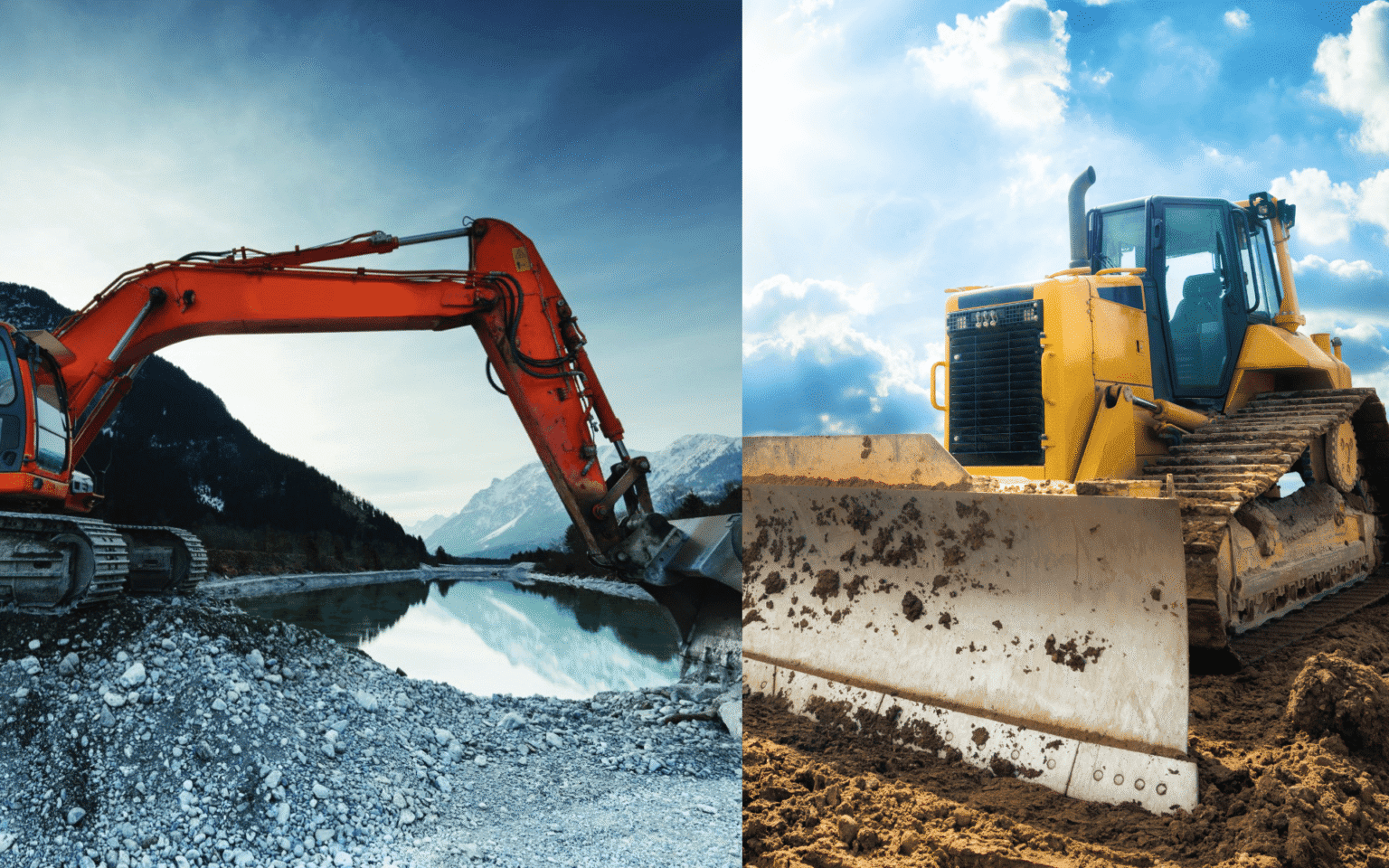 Differences Between Excavators and Bulldozers & Their Use